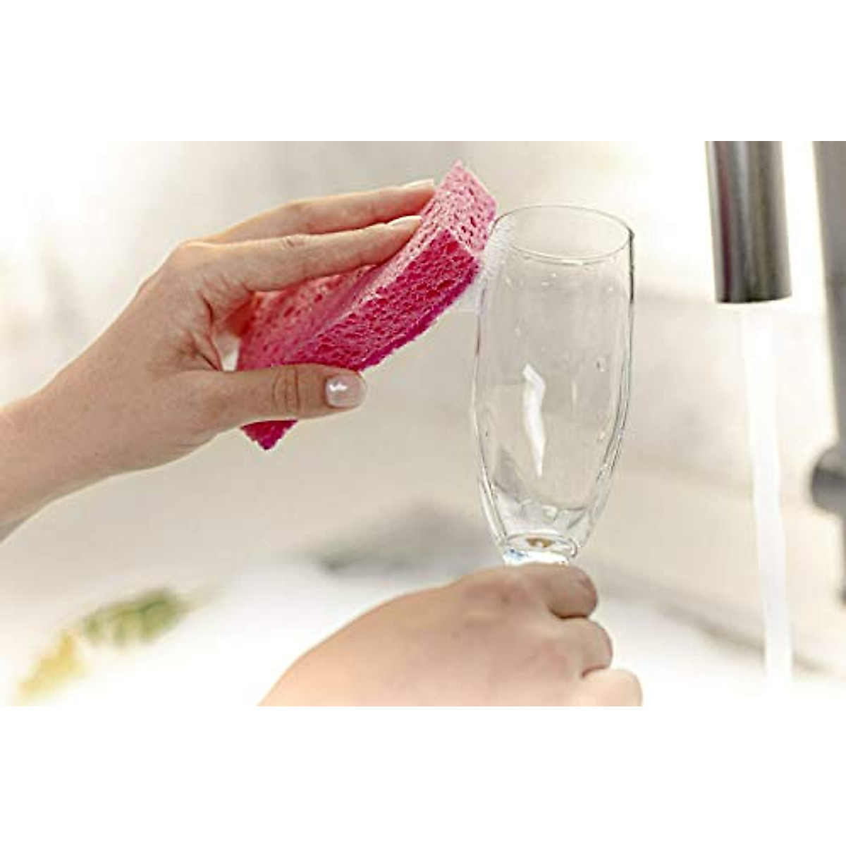 Scotch-Brite Brite Delicate Sponge, 3 Count (Pack of 8), Multi-Color