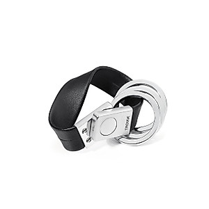 Troika Twister Black Leather Keyring (KRG649LE)