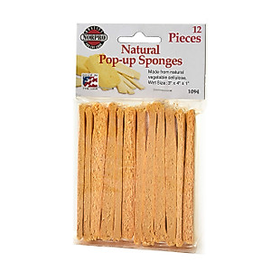Norpro Natural Sponges Pop-Up 12 Piece New Handy For Kitchen Drawer Glove Box