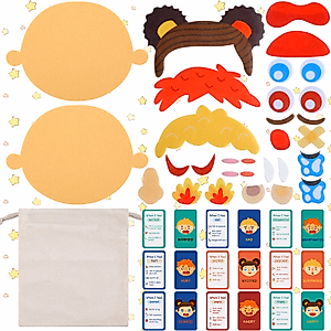 43 Pcs Social Emotional Learning Activities for Kids Preschool Emotion Cards Making Faces and Describe Feelings Educational Games Speech Toy for Toddlers Children Over 6 Years Old