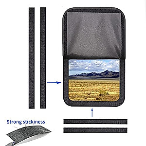 Ataqus RV Door Window Shade Cover, Camper Sunshade Privacy Screen Window Cover, 16 x 24.75 inches，Travel Trailer Motorhome Sun Shade Accessories,Black…