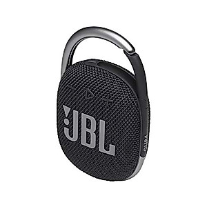 JBL Clip 4: Portable Speaker with Bluetooth, Built-in Battery, Waterproof and Dustproof Feature - Black (JBLCLIP4BLKAM) (Renewed)…