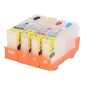 Fafeicy 4PCS Ink Cartridge,Permanent Chip Replacement Refill Ink Cartridge PP for Office (HP 920)
