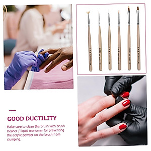 FOMIYES 6pcs Nails Art Paint Kit De Nail Art Pen Set Nail Painting Tool Nail Drawing Pen Nail Art Accessories Manicure Supplies