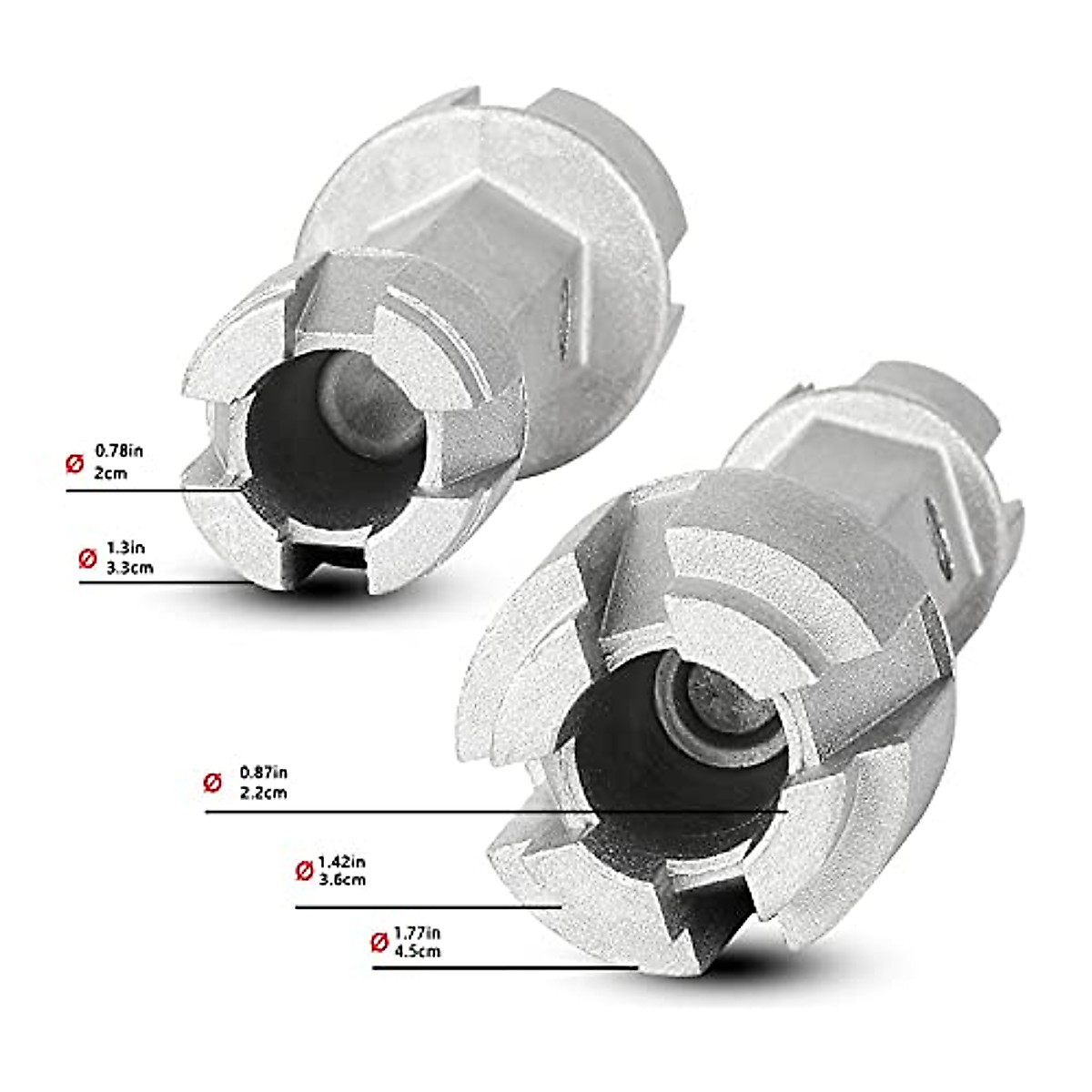 WMAZtool Tub Drain Remover Wrench - Use to Install and Remove Most Bath and Shower Drains and Closet Spuds Square Plastic Toilet Seat Nuts