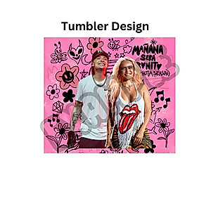 20 Oz 2 STRAW La Doble PP X Bichota Stainless Steel Straight Skinny Tumbler Birthday Diy Gift For Women,Men, Friends,Family