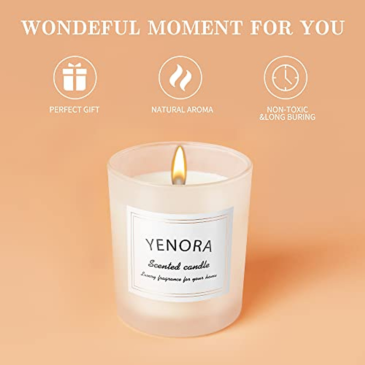 Premium Scented Candle | Aromatherapy Candle | Natural Soy Candles | Flora Fragrance Candle |Cotton Wick Candle| Ideal Gift for Man/Woman (Englis Pear & Freesia)