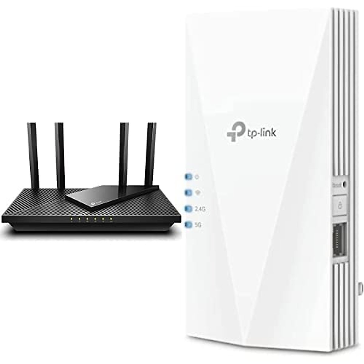 TP-Link OneMesh WiFi 6 Router AX1800 Smart WiFi Router (Archer AX21) – Dual Band Gigabit Router + TP-Link AX1500 WiFi Extender Internet Booster(RE500X), OneMesh WiFi 6 Range Extender