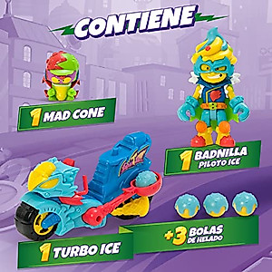 SUPERTHINGS Turbo Ice Scooter with Catapult Ice Cream Ball Launcher, Includes 1 Kazoom Kid and 1 SuperThing