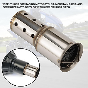 Smotrcc universal DB killer 51mm exhasust pipe silencer 2" motorcycle exhaust muffler silencer exhaust baffle Noise Eliminator (Style 1)