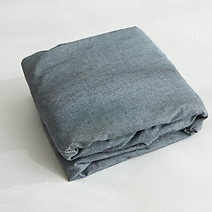 OBONG Comfortica Classics 100% Cotton Queen Fitted Sheet with Elastic All Around Bedcover Soft Silky Sateen Weave Fits Mattress Upto 8.7inches Bedding (Color : C, Size : X-Long Twin)