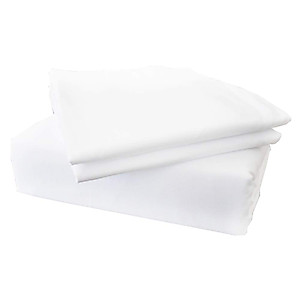 Tektrum 3 Piece 3pc Duvet Cover Set with Button Enclosure - 1800 Supreme Collection Super Soft Hotel Luxury Durable 100 GSM Brushed Microfiber, Wrinkle & Fade Resistant - White, Queen Size