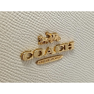 Coach Women's Mini Lilly Carryall (Crossgrain Leather - Chalk - Khaki)