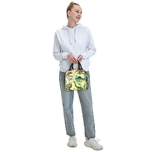 Majoug Lunch Bags Lunch Box For Women & Men Adult Insulated Lunch Bag Dinosaur Portable Lunch Bag Lunch Box Mens Womens Lunch Bags For Work Cooler Tote Lunch Boxes Keep Fresh and Warm