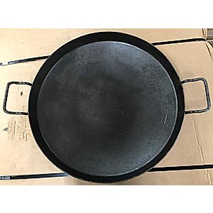 22" Cooking Disc Blade Discada with 1-1/2" Sides, Discada/Paella Pan, Made in Brazil