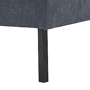 Panana 3 Seater Sofa Bed,Click Clack Armless Sofabed Fabric Couch Recliner,Choice of Colours (Grey)