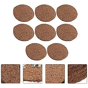 YARNOW Pet Supplies 24pcs Birds Small Liners and Breeding Animals Parrots Materials Liner Nesting Classic Mats Pad Vintage Natural Substrate Practical Brown Size Hut Pigeon Premium Glass Animals
