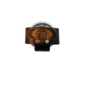 Leather Snuff Can Holder, Holster, Chew Dip Tobacco Case, Handcrafted, Many Tooled Designs