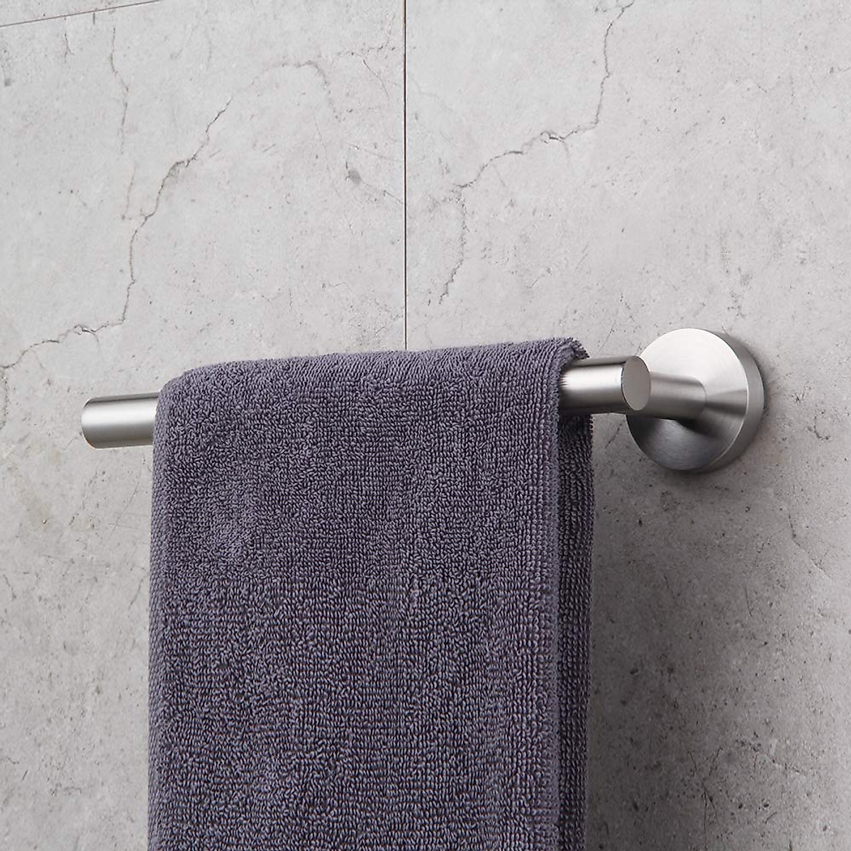 GERZWY 9-Inch Small Kitchen Towel Bar Brushed Stainless Steel Cabinet Hand Towel Bar Wall Mounted Bathroom Organizer AG1101C23-LS