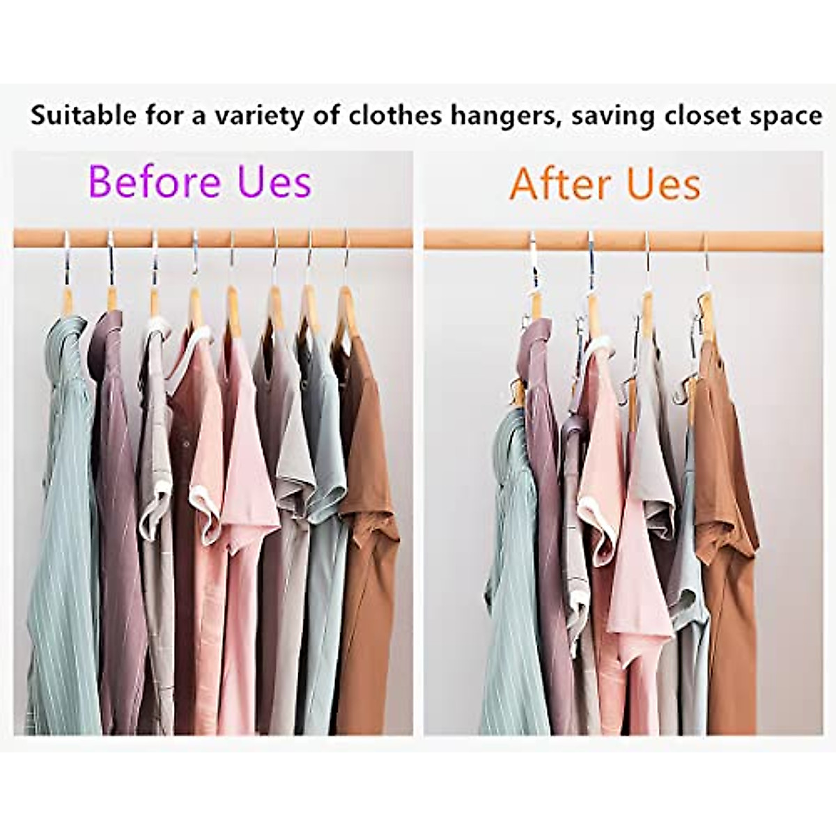 Clothes Hanger Connector Hooks 60 Pcs Hangers Space Saving Closet Hanger Plastic Hooks for Family or Clothing Shop Organizer Hangers Accessory