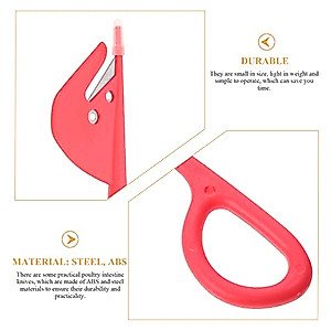 Angoily Kitchen Poultry Food Tools Opener: 20pcs Multipurpose Intestine Opening Cooking Utensils for Chicken Poultry Fish Meat Random Color