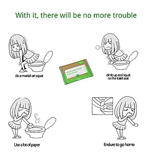 100 Flushable Toilet Seat Covers，Dissolved in water, portable individually packaged for Kids, Toddlers and Adults for Use During Travel, Potty Training and Many More (10 Resealable Packs of 10)