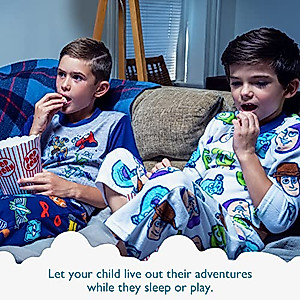 Disney Boys' Toy Story 2-Piece Snug-Fit Cotton Pajamas Set With Book, COUNT ON ME, 2T