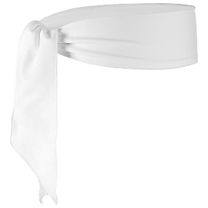Nike Dri-Fit Head Tie 2.0 Headbands, White/Black, One Size