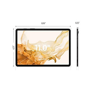 SAMSUNG Galaxy Tab S8 11” 128GB WiFi 6E Android Tablet, PC Experience, Large LCD Screen, S Pen Included, Ultra Wide Camera, Expandable Memory, Long Lasting Battery, US Version, 2022, Graphite