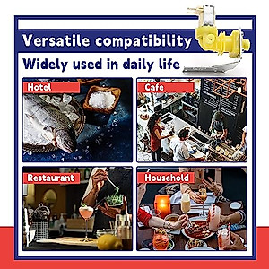 New Upgrade 000008483 000009120 Freezer Water Inlet Valve, Compatible with Manitowoc Ice Machines, with Brackets Inlet &Tube 000008487 IH9123 33129026 Water Inlet Valve, 120V 60Hz Inlet Valve kit