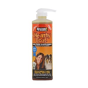 Healthy Coat Dog Food Supplement: Pint. Excessive Shedding, Itching, Hot Spots, Allergies, Immune System