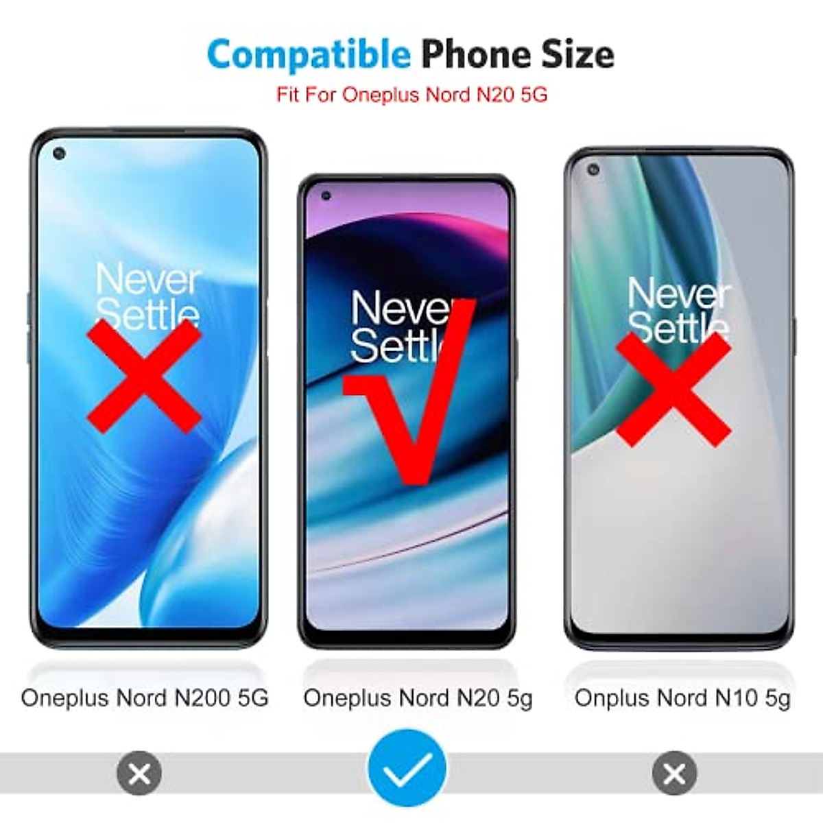OMOTON [3 pack] Screen Protector Compatible for OnePlus Nord N20 5G, Tempered Glasses Screen Protector - Easy Installation/Case Friendly/Sensitive Touch【Not for Nord N200】