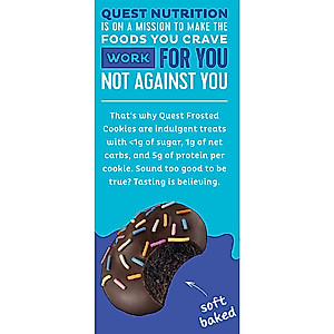 Quest Nutrition Quest Chocolate Cake Frosted Cookies, 8 Count