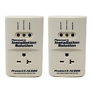 2 Pack AC 220v Surge Brownout Voltage Protector 3600 Watts Freezer (New Model)