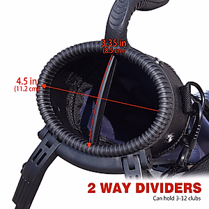 Craftsman Golf Lightweight Carry Sunday Bag with Stand Multicolor Perfect for Driving Range,Par 3 Course (US Stars)