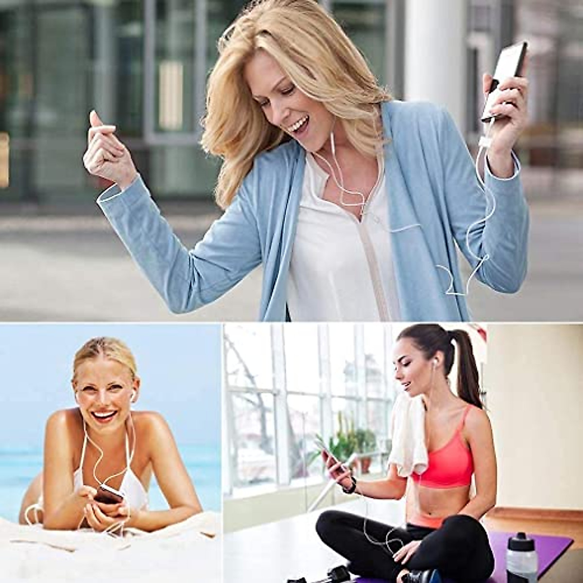 2 in 1 iPhone Headphones Adapter, [Apple MFi Certified] 2 Pack Lightning to 3.5mm Headphones Aux Audio + Charge Jack Adapter Dongle Splitter Compatible with iPhone14/13/12/11/SE/XS/XR/X/8/7