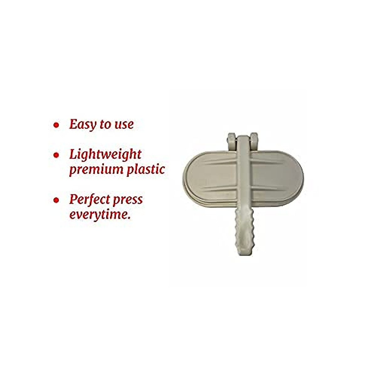 Mi Pueblo Plastic Huarache Press Maker, Authentic Huarachera Cast 9 Inch.