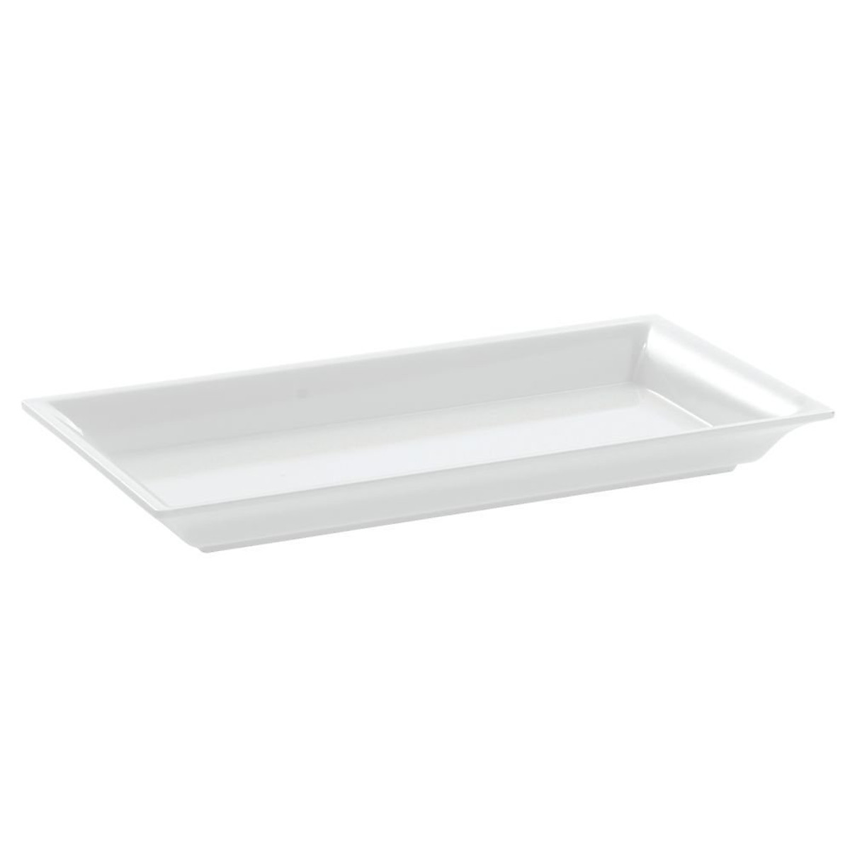 American Metalcraft MEL19 Endurance Melamine Rectangular Platter, 14.25" x 7.5", White