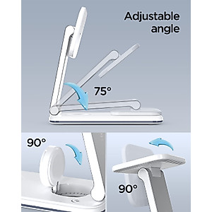 Magnetic Charging Station,Hohosb 3 in 1 Foldable Wireless Charger Stand[Compatible with Magsafe Charger] for iPhone 14/13/12 Series, AirPods Pro/3/2,Apple Watch/iWatch(18W Adapter Included)-White