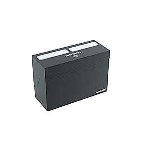Gamegenic Double Deck Holder 160+ Casual Deck Box | Double-Sleeved Card Storage with Two Removable Deck Holders | Innovative Cobra Neck Technology | Holds up to 160 Cards | Black Color | Made