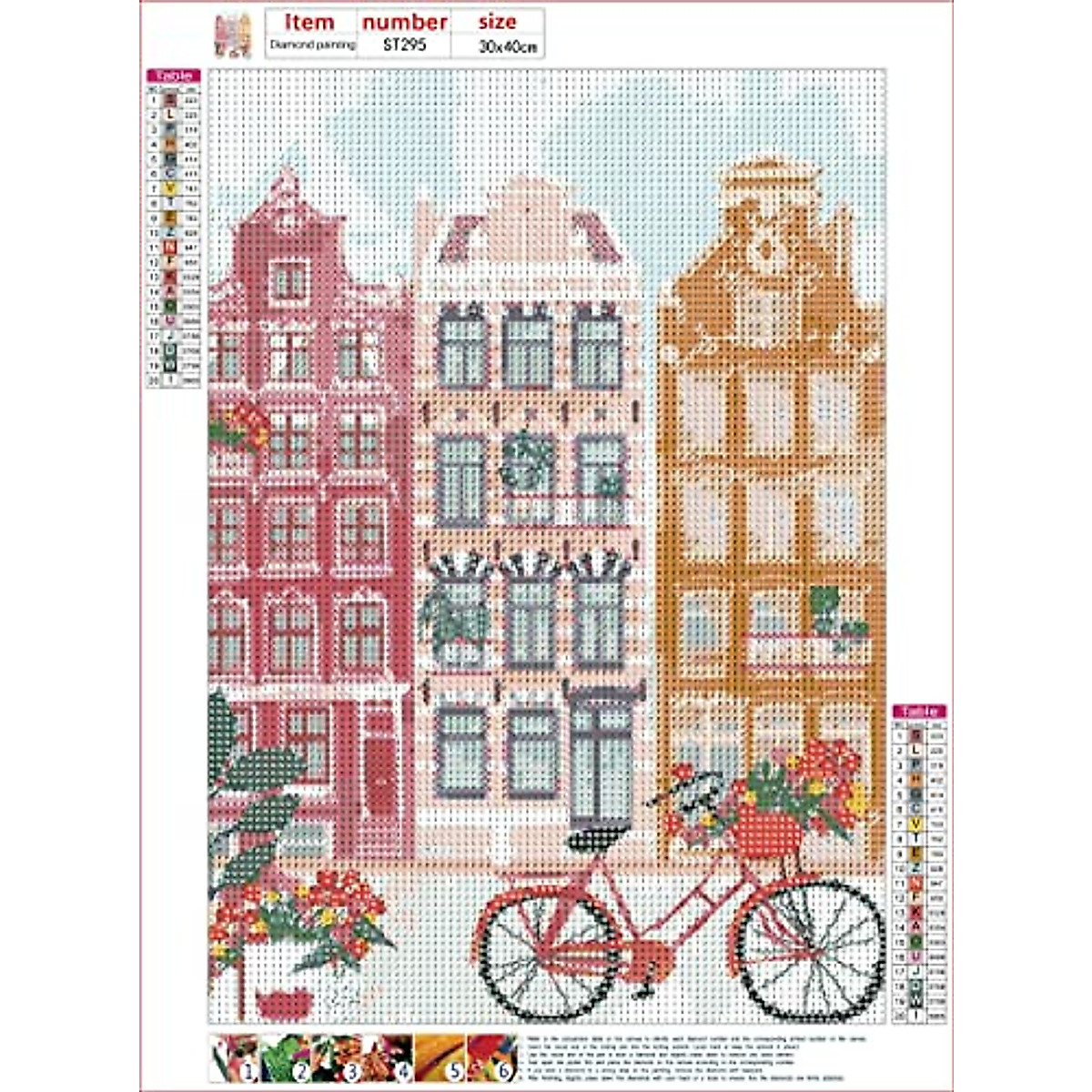 LIULIMI DIY 5D World Landscape Diamond Painting Kit, Diamond Art Kit, Round Diamond Art Full Diamond Cartoon Style 12 X 16 in (Romantic Castle)