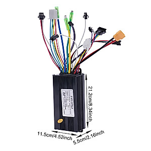 36V 500W Front Wheel Motor Kit for 24 Inches Electric Bicycle Conversion Kit E-Bike Motor Kit with with LCD Brushless Gear Hub Motor Thumb Knob Handle Kit Electric Bike Motor Kit (No Battery)