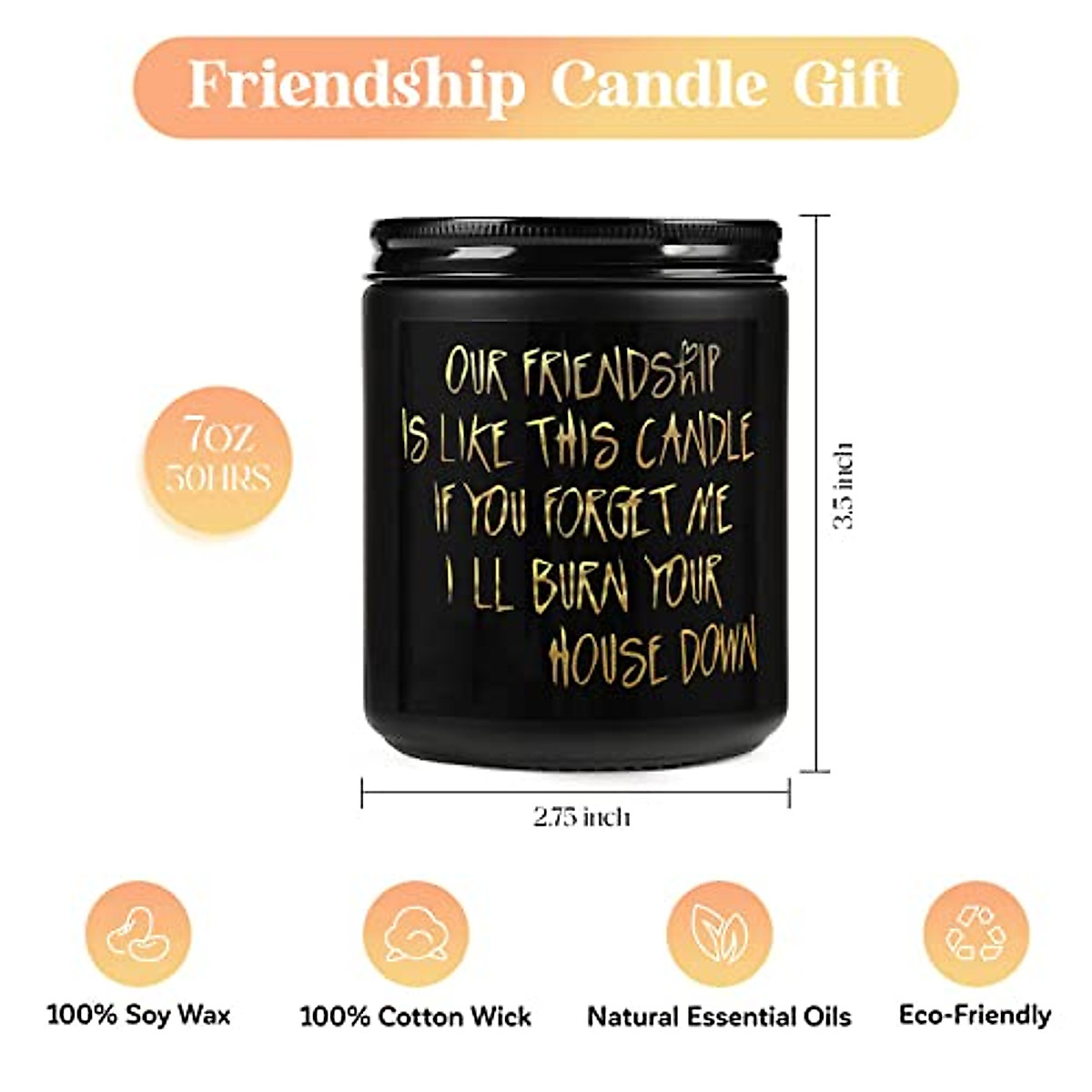 Gifts for Women Men, Birthday Gifts for Women, Soy Scented Candles Gifts for Her, Mom, BFF, Best Friends, Girlfriend, Sister