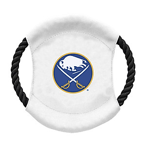 Littlearth Buffalo Sabres NHL Sock Monkey and Flying Disc Pet Toy Combo Set