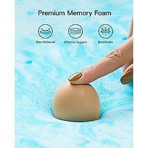 PERLECARE 3 Inch Queen Memory Foam Mattress Topper for Pressure Relief, Cooling Gel Infusion, CertiPUR-US Certified