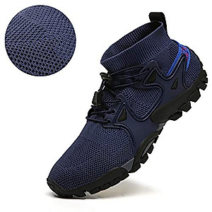 Hiking Shoes Mens Womens Outdoor Athletic Sports Shoes Walking Shoes Trail Running Shoes Trekking Climbing Stylish Slip Resistant Fitness Walking Jogging Sock Sneakers Travel Lightweight Barefoot