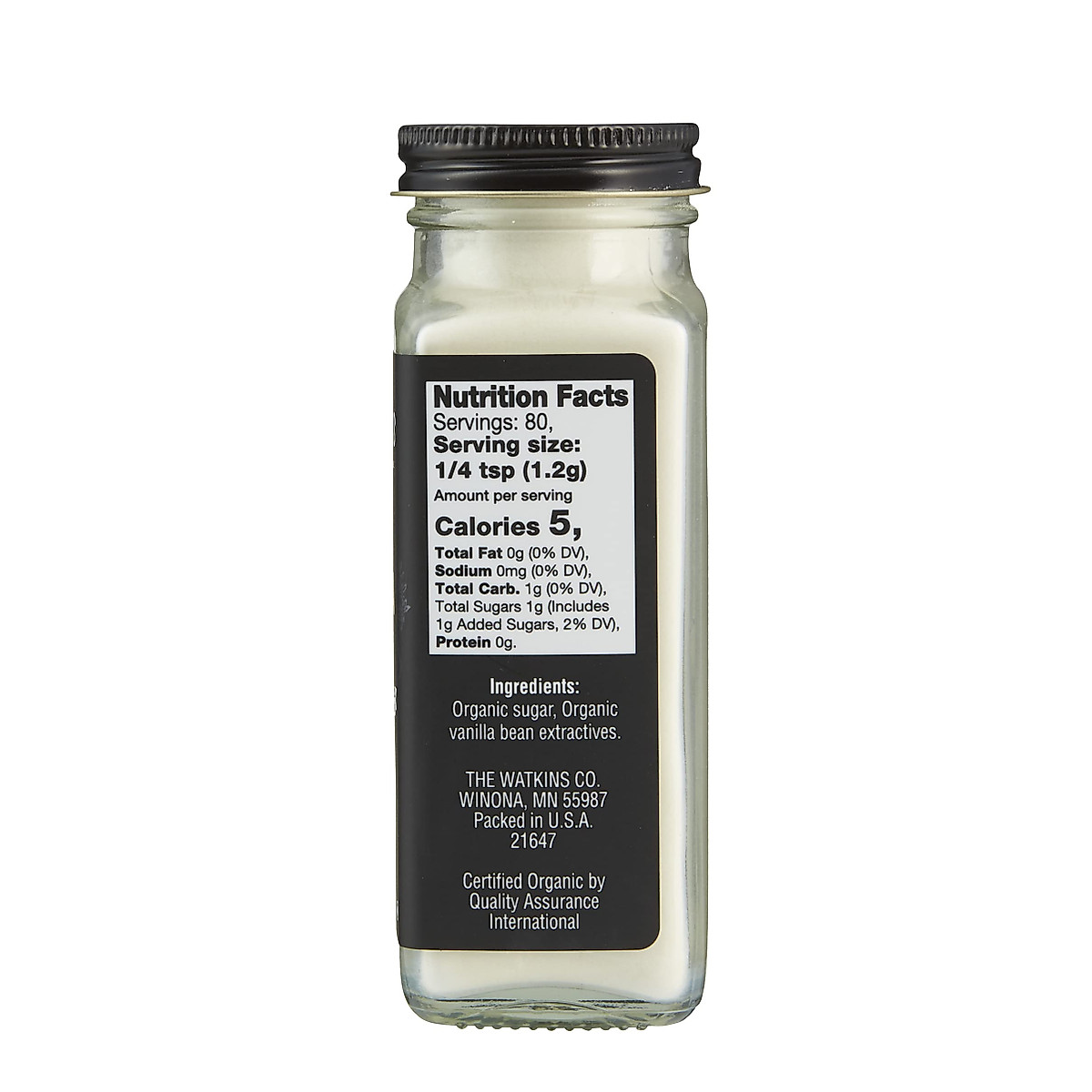 Watkins Organic Vanilla Powder, 3.4 oz.
