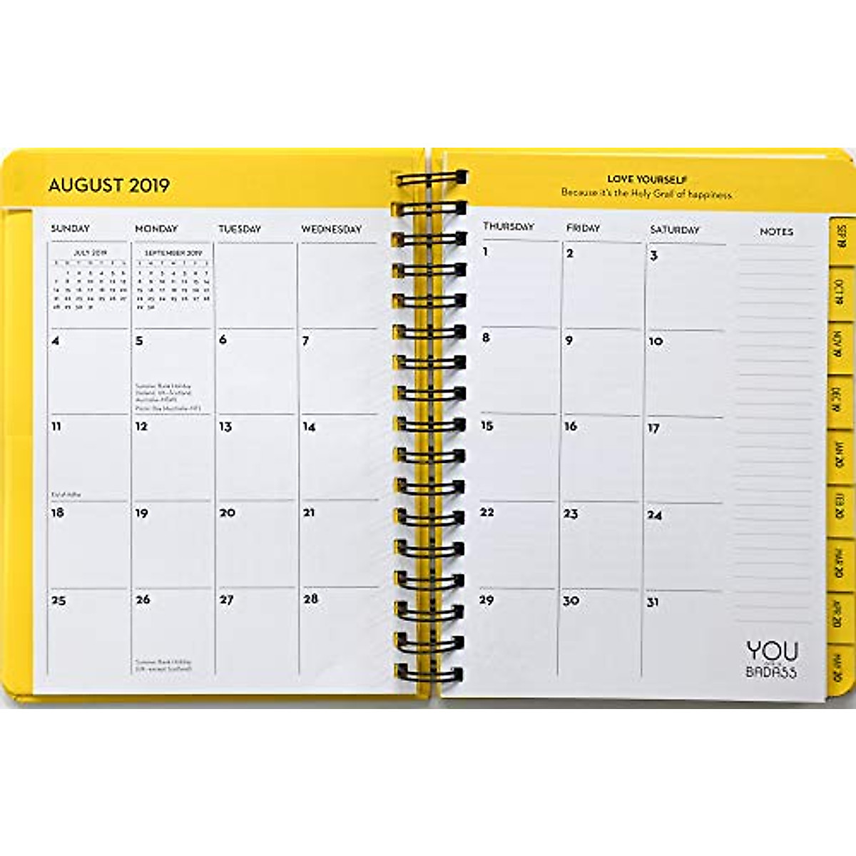 You Are a Badass 17-Month 2019-2020 Monthly/Weekly Planning Calendar
