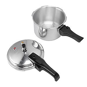 LUCKDANO Stainless Steel Mini Pressure Cooker, 3L Stainless Steel Pressure Cooker Food Grade Performance for Gas Stove
