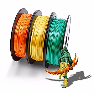 3DF Printing Filament – PLA 1.5KG X 3 Bundles of 3D Filaments for FDM 3D Printers | Filament 1.75mm | Dimensional Accuracy +/- 0.02mm | 0.5kg (1.1lbs) Spool | Pack of 9
